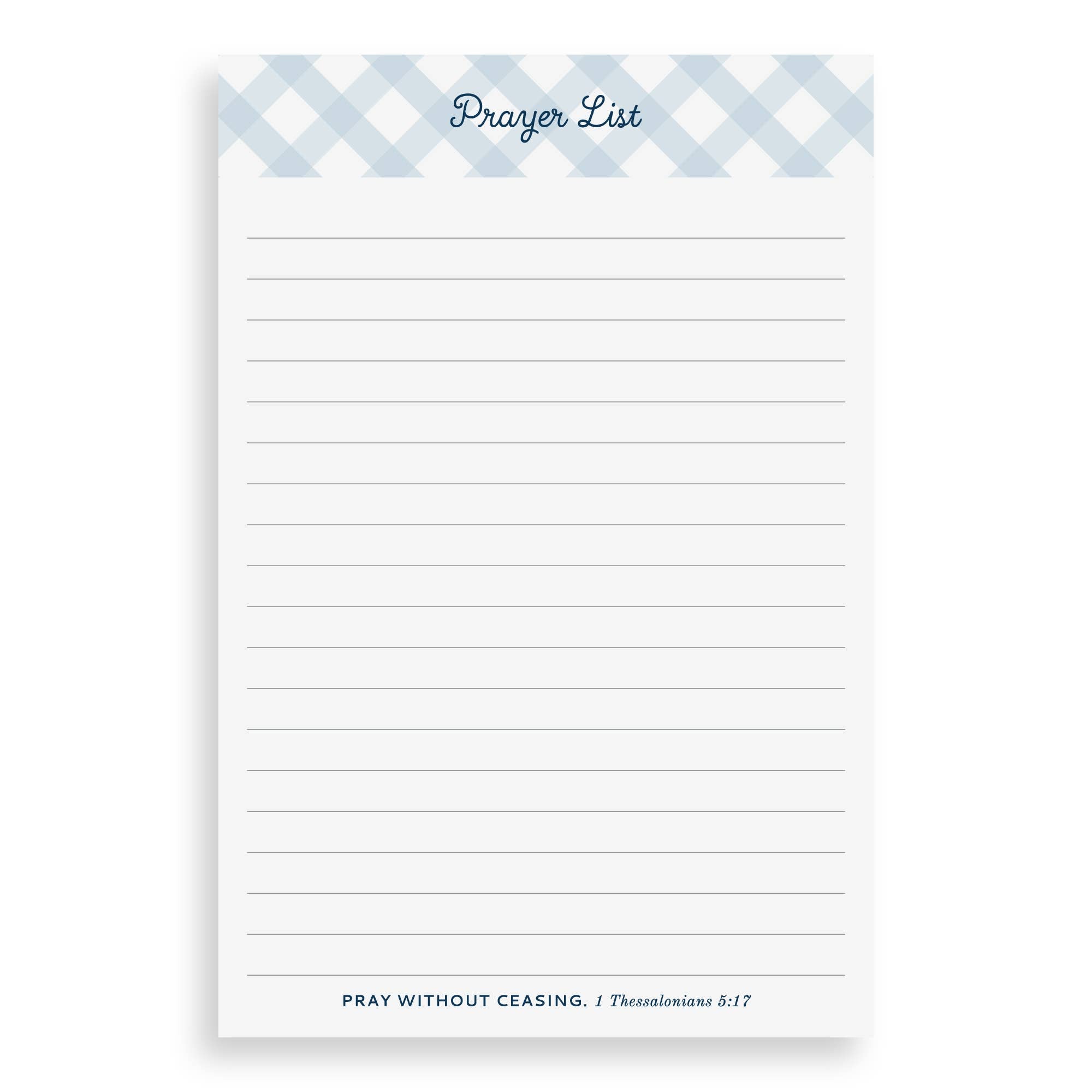 Notepad, Prayer List | Notepad, Prayer List | Faith-Inspired Apparel ...